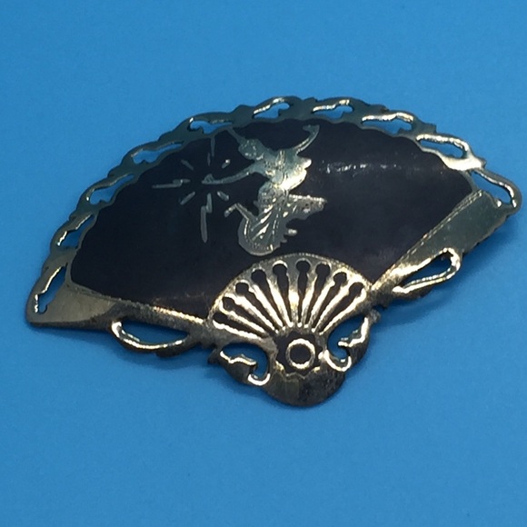 Jewelry | Vintage Oriental Fan Pin | Poshmark